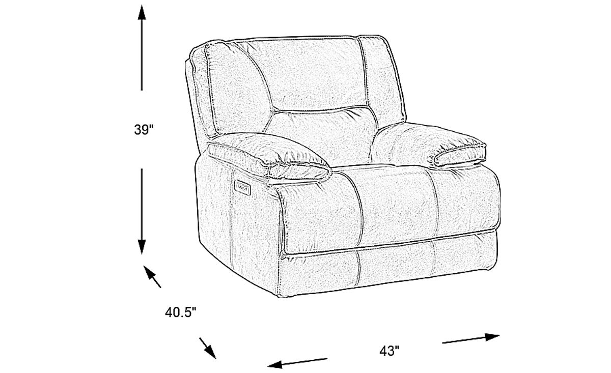 Caranova Camel Brown Polyurethane Fabric Power Recliner | Rooms to Go