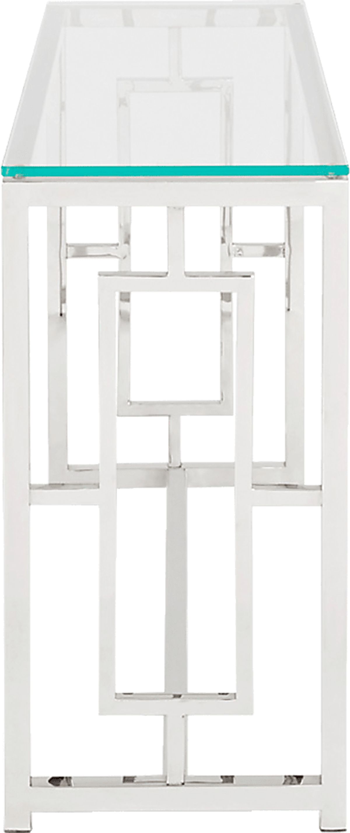 Carleita Clear White Sofa Table | Rooms to Go