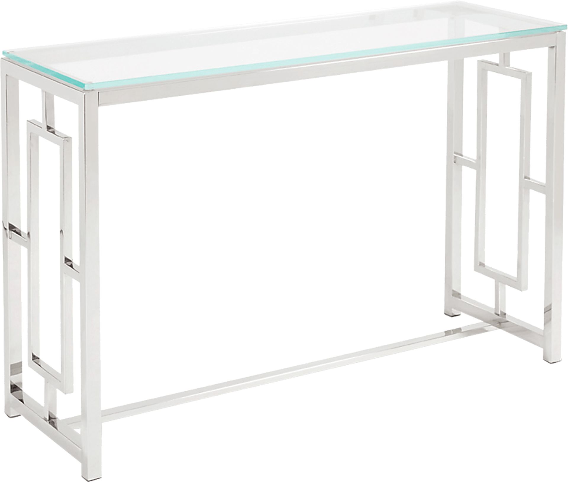 Carleita Clear White Sofa Table | Rooms to Go