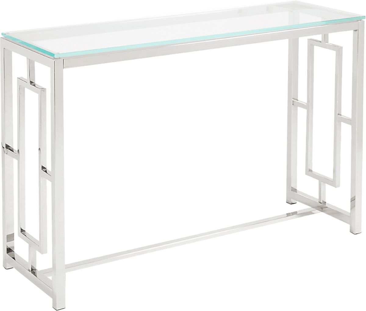 Carleita Clear White Sofa Table | Rooms to Go