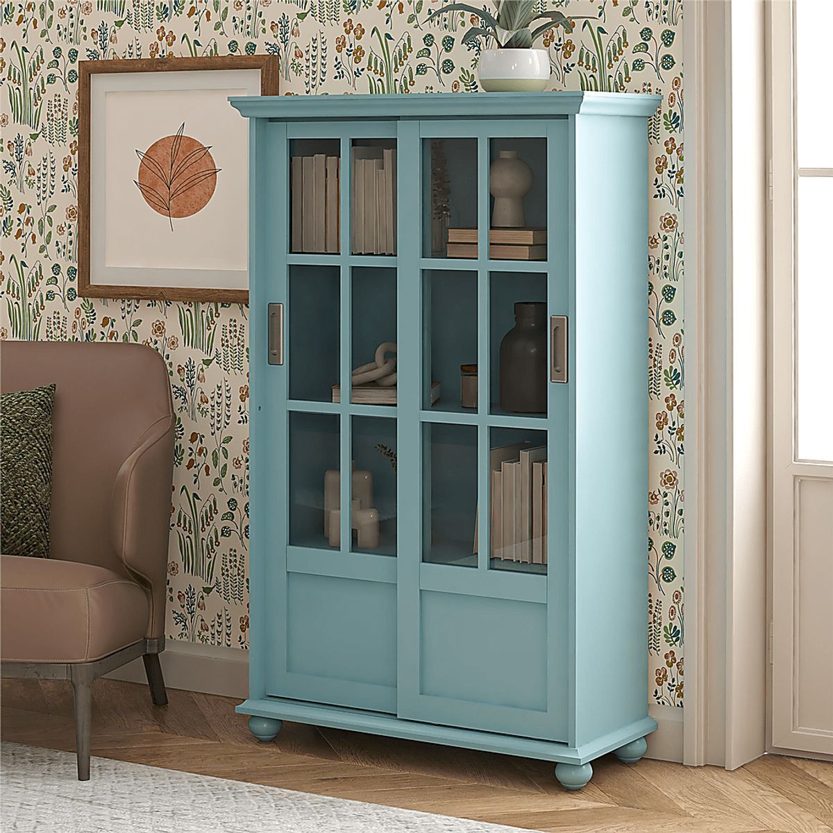 Carleta Blue Colors Bookcase | Rooms to Go