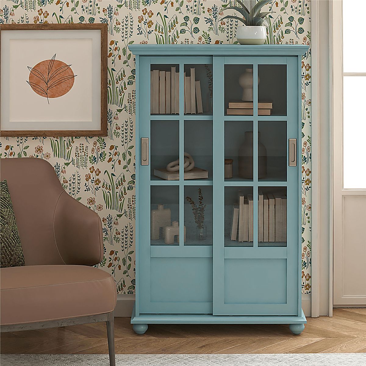 Carleta Blue Colors Bookcase | Rooms to Go