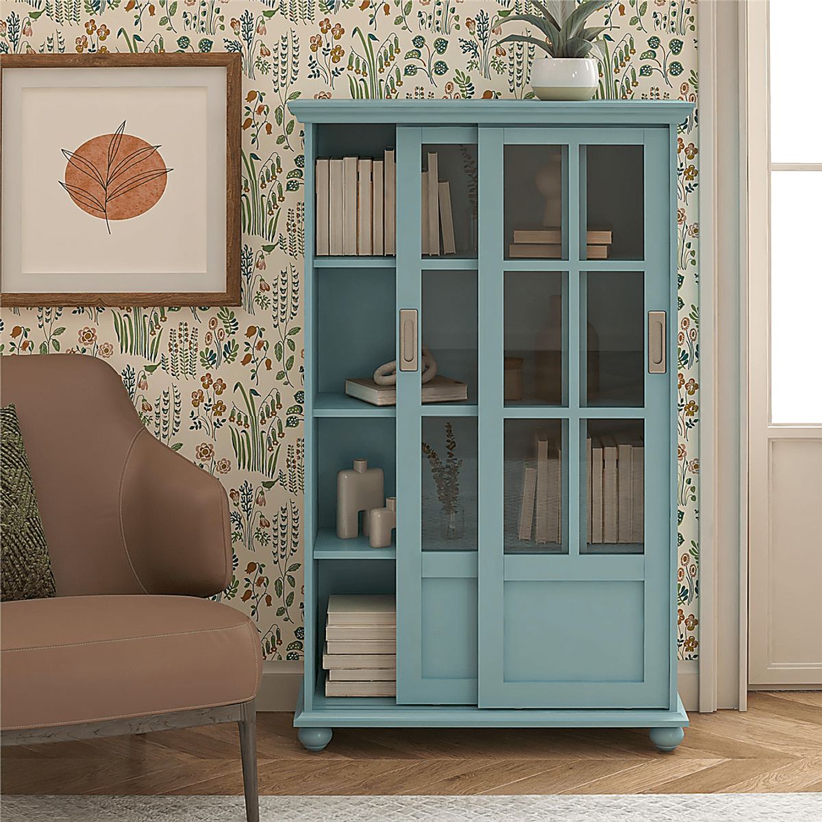 Carleta Blue Colors Bookcase | Rooms to Go