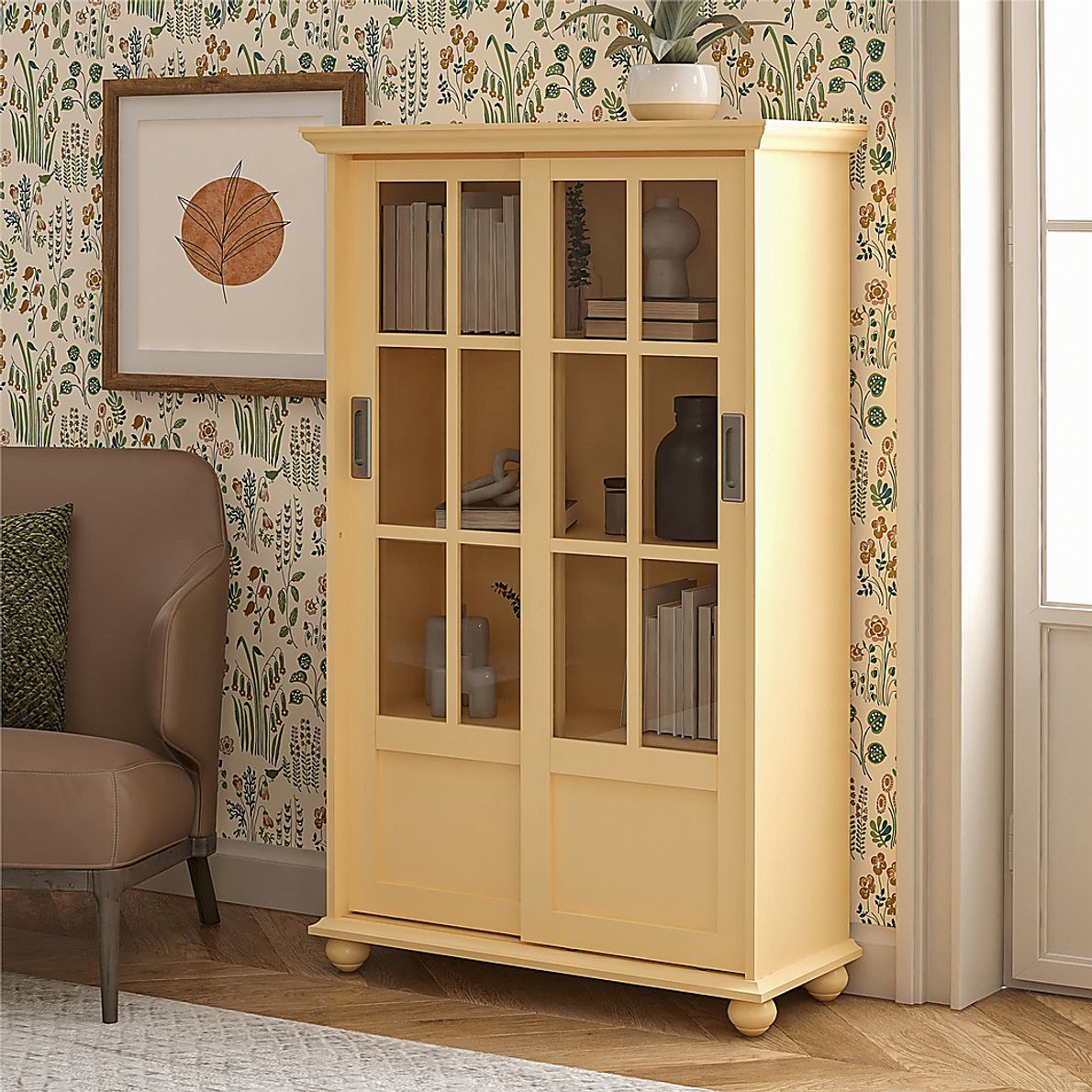 Carleta Yellow Bookcase - Rooms To Go