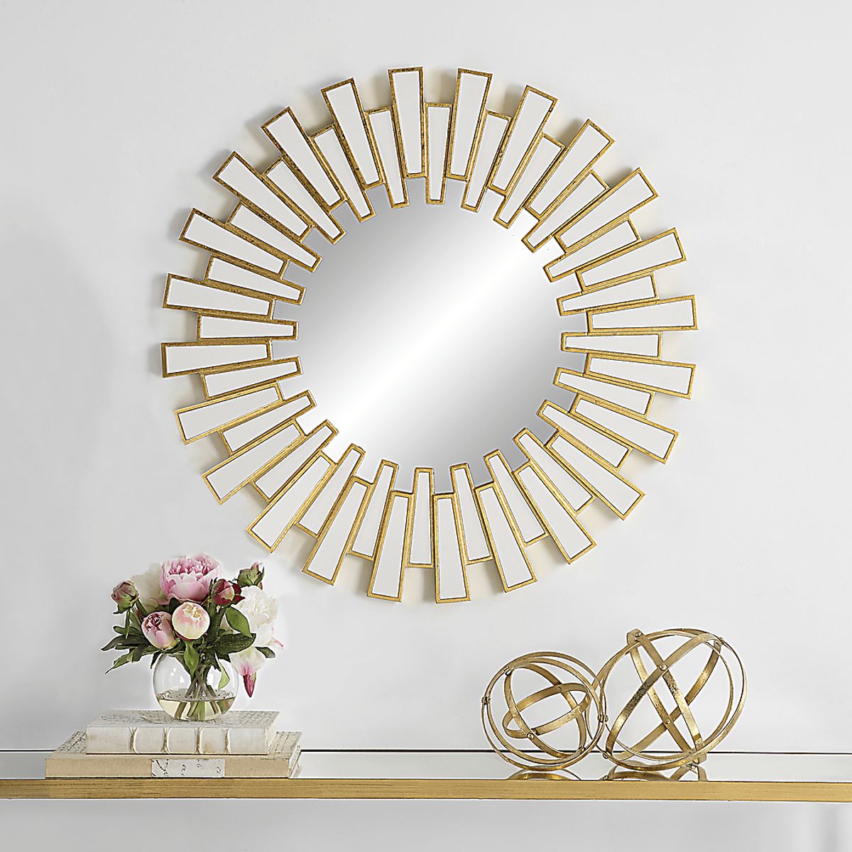 Carlisa Gold Colors,Metal Mirror | Rooms to Go
