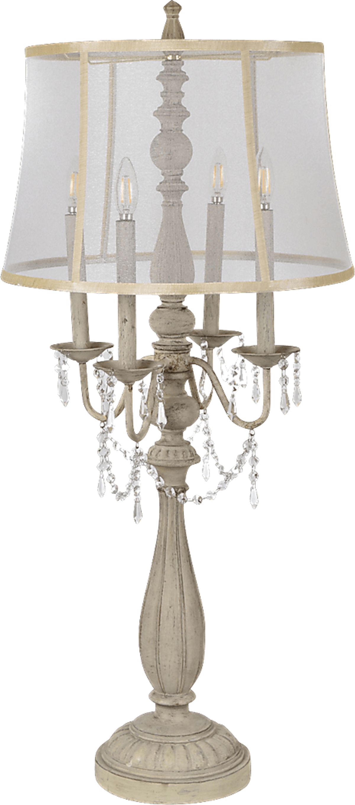 Carly Elizabeth White Table Lamp | Rooms to Go