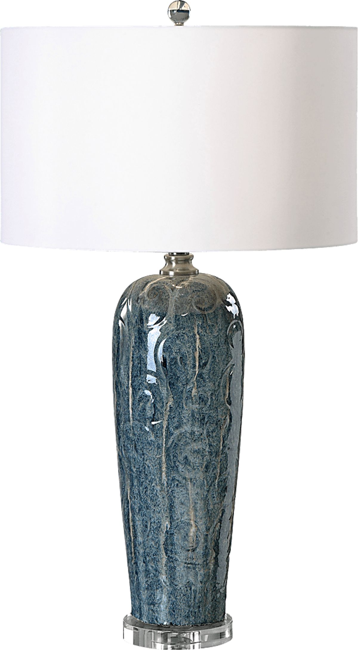 Carmean Blue Table Lamp | Rooms to Go