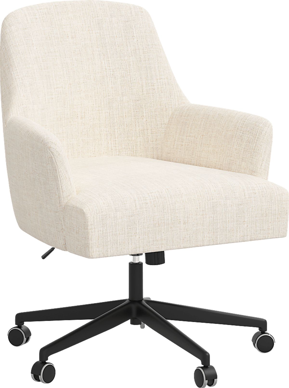 Carmelita Beige Polyester Fabric Desk Chair | Rooms to Go