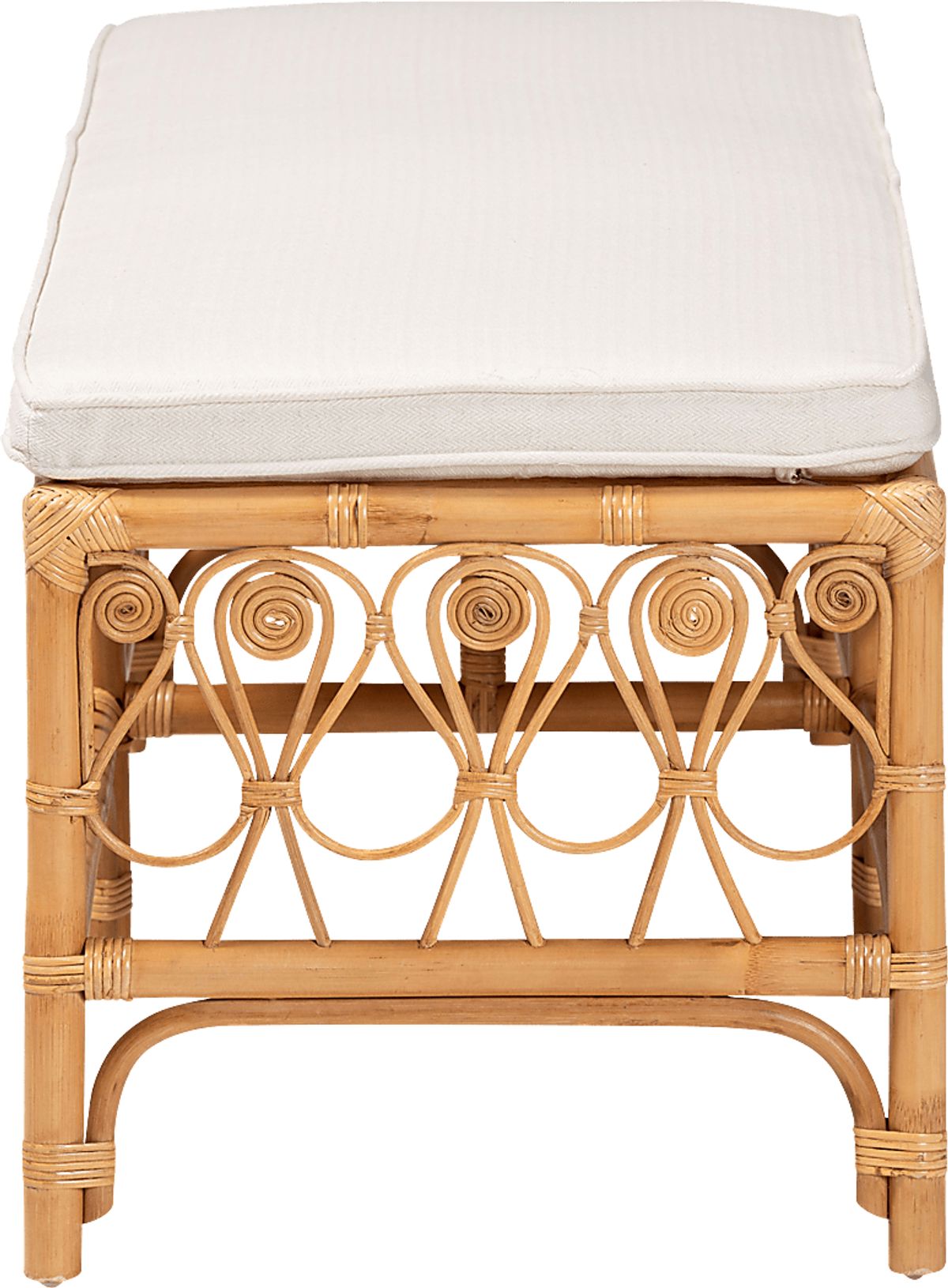 Carmenere Light Brown Cotton,Polyester Fabric Bench | Rooms to Go