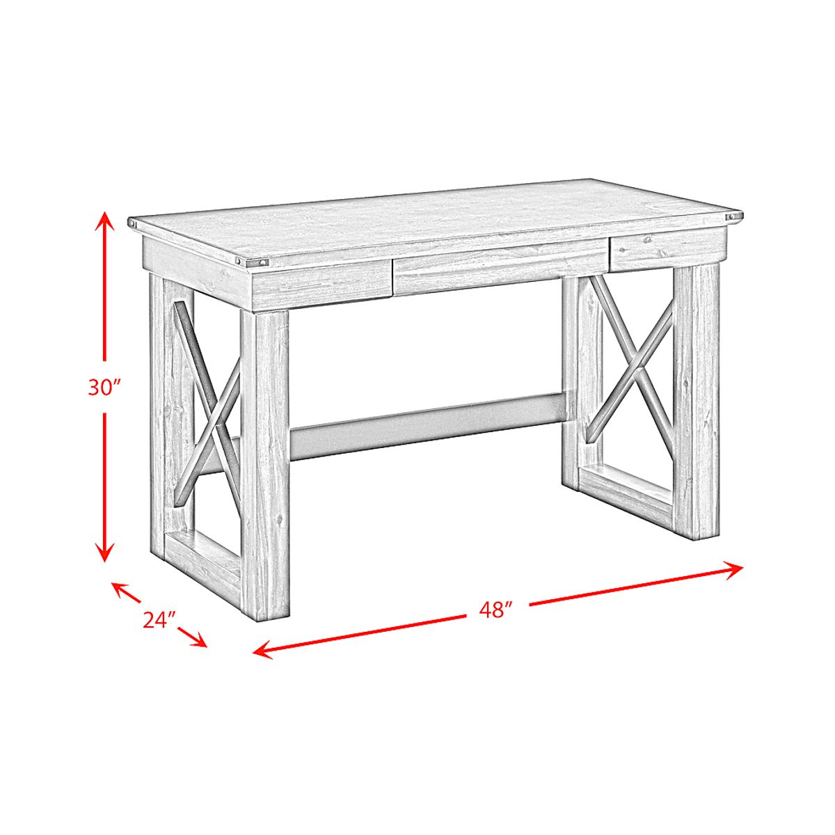 Carmenita Brown Desk | Rooms to Go