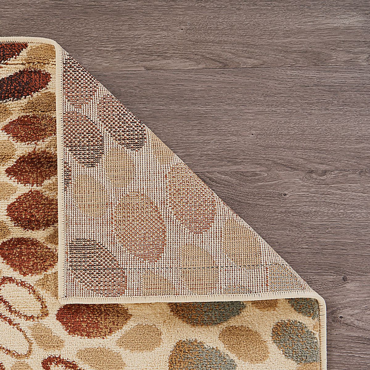 Carnella Orange Orange,Red Rug | Rooms to Go