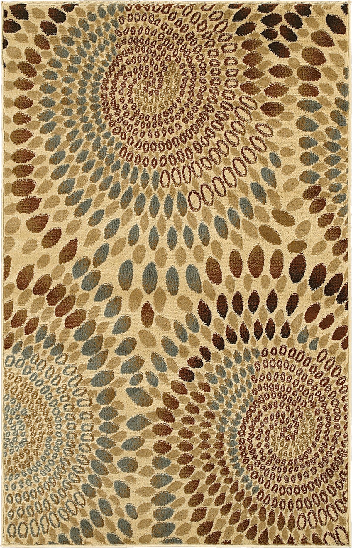 Carnella Orange Orange,Red Rug | Rooms to Go