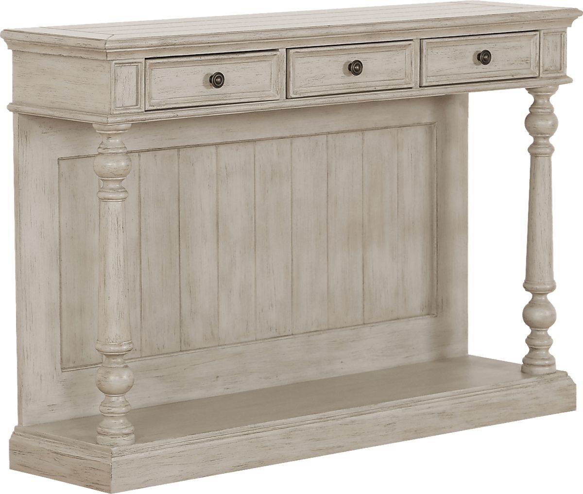 Carnwath Beige Colors,Light Wood,White Console Table | Rooms to Go