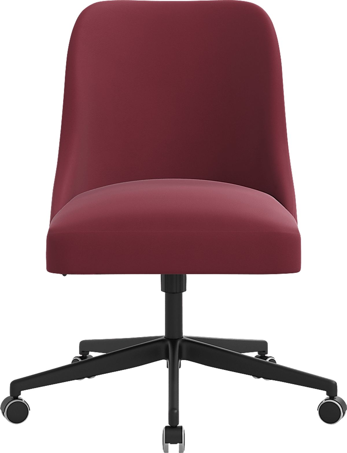 Carsell Burgundy Red Polyester Fabric Desk Chair | Rooms to Go