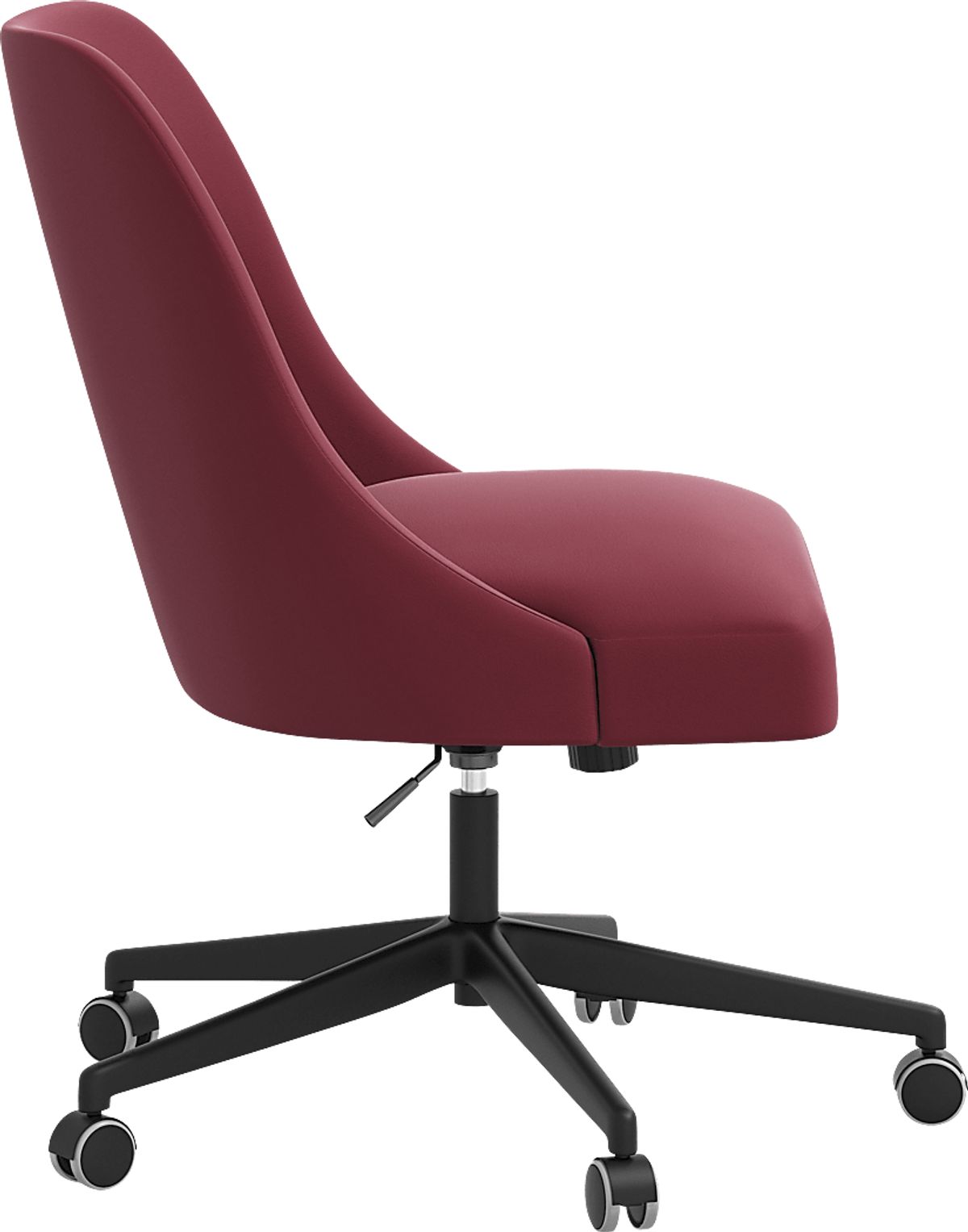 Carsell Burgundy Red Polyester Fabric Desk Chair | Rooms to Go