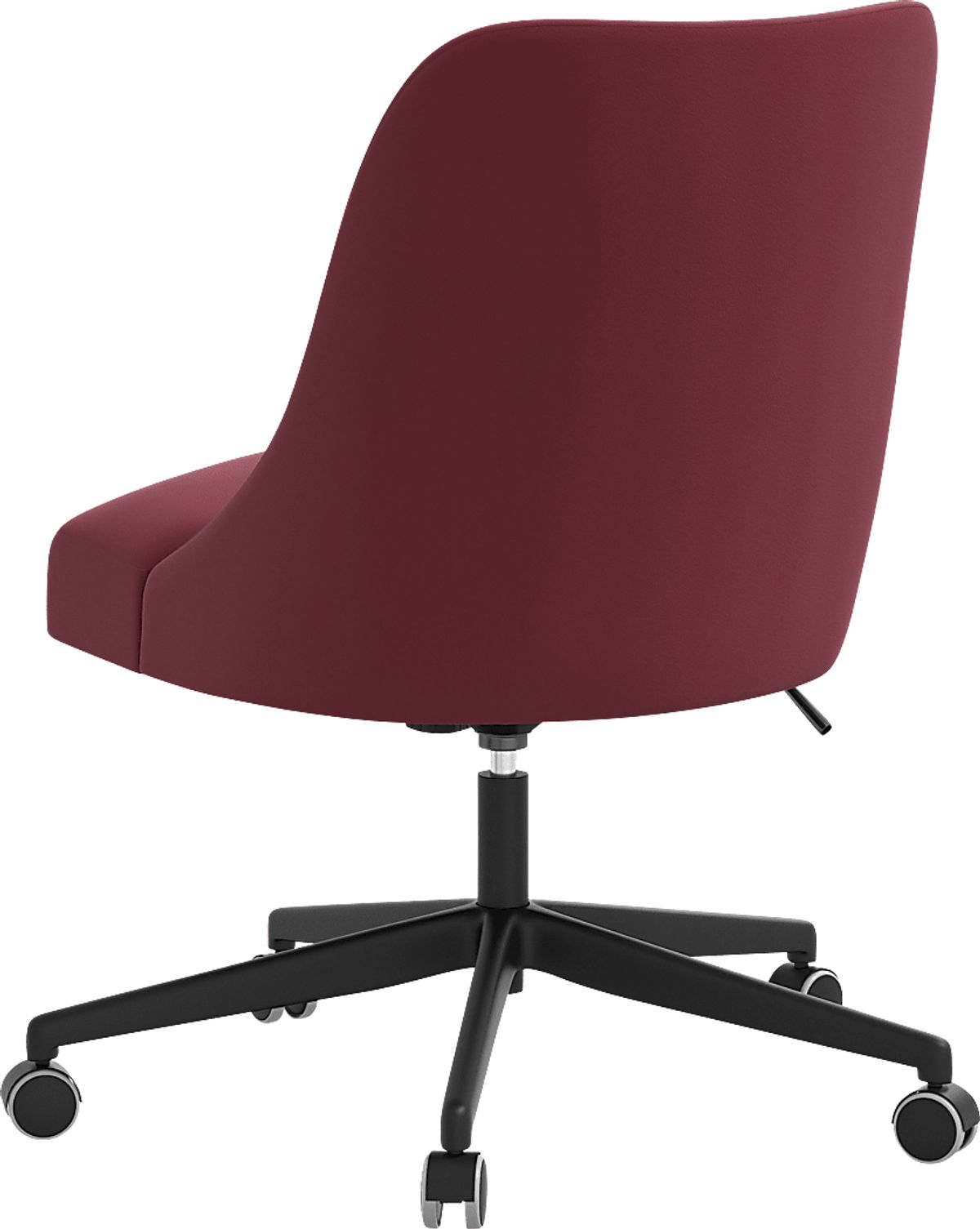 Carsell Burgundy Red Polyester Fabric Desk Chair | Rooms to Go