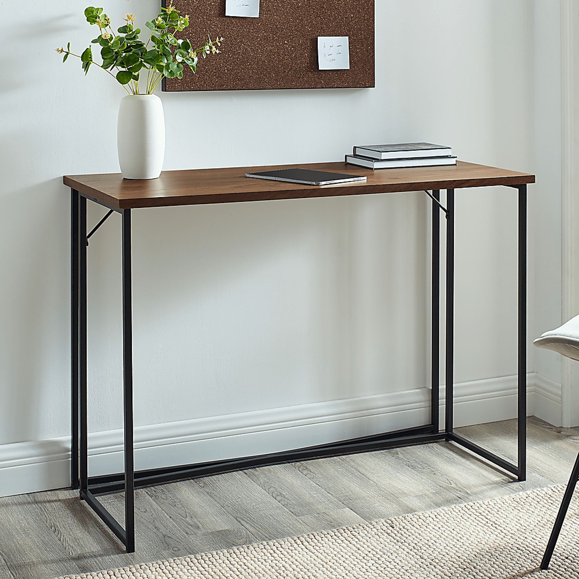 Carwill Walnut Dark Wood Desk | Rooms to Go