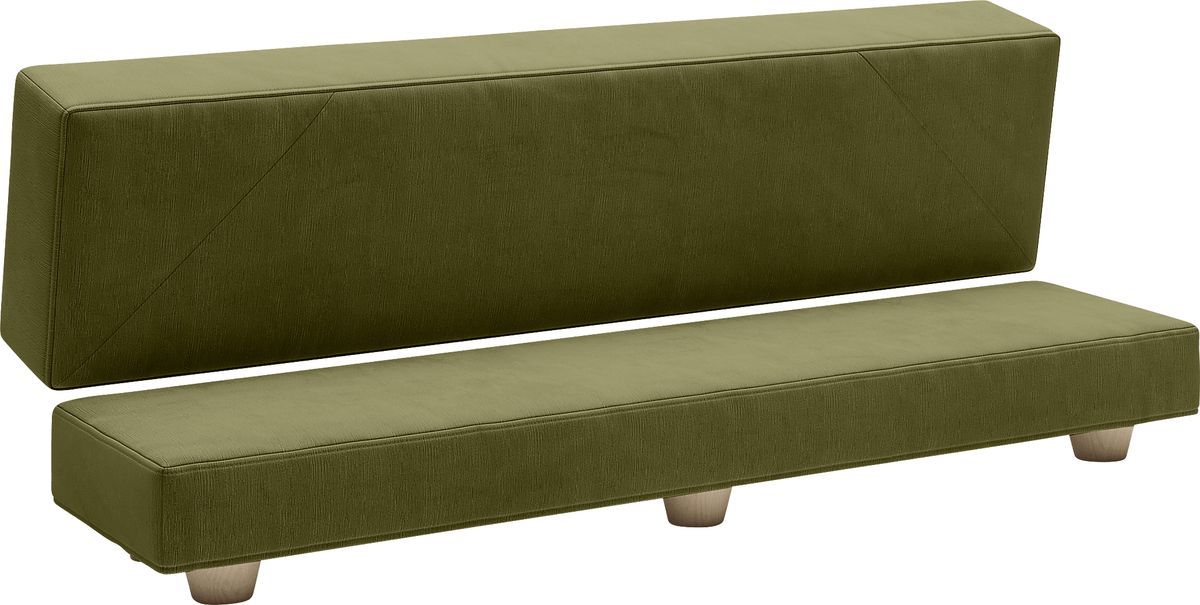 Casila Green Polyester Fabric Twin Bed Bench | Rooms to Go