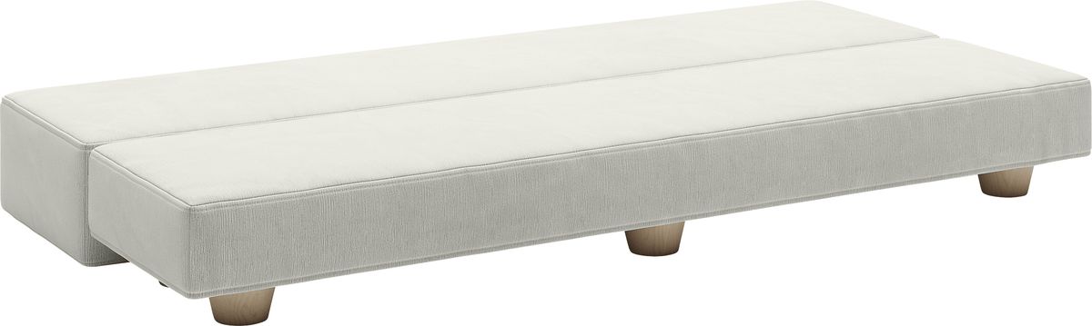 Casila Light Gray Polyester Fabric Twin Bed Bench | Rooms to Go