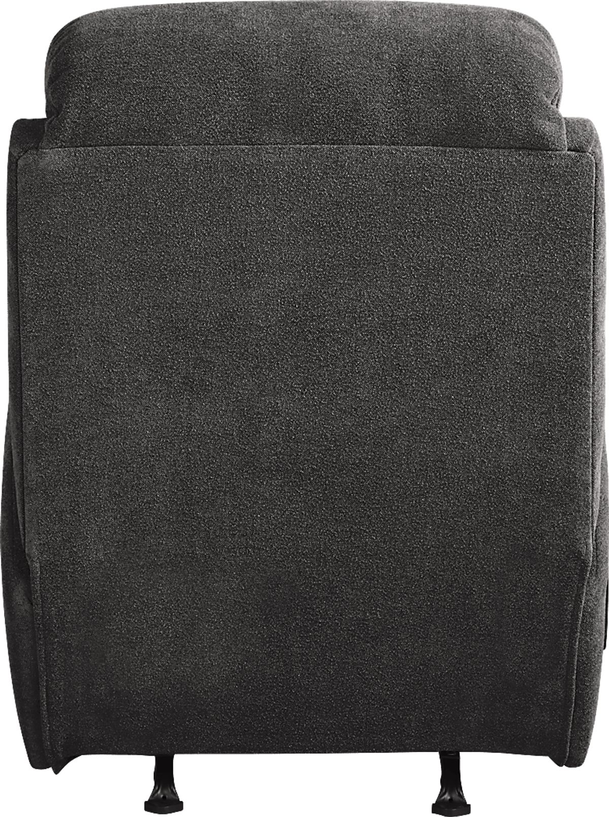 Cason Lane Dark Gray Chenille Fabric Rocker Recliner | Rooms to Go