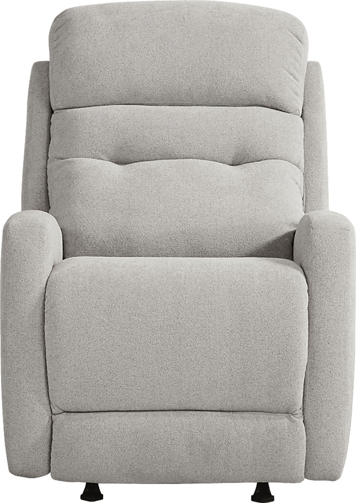 Cason Lane Light Gray Chenille Fabric Dual Power Recliner | Rooms to Go