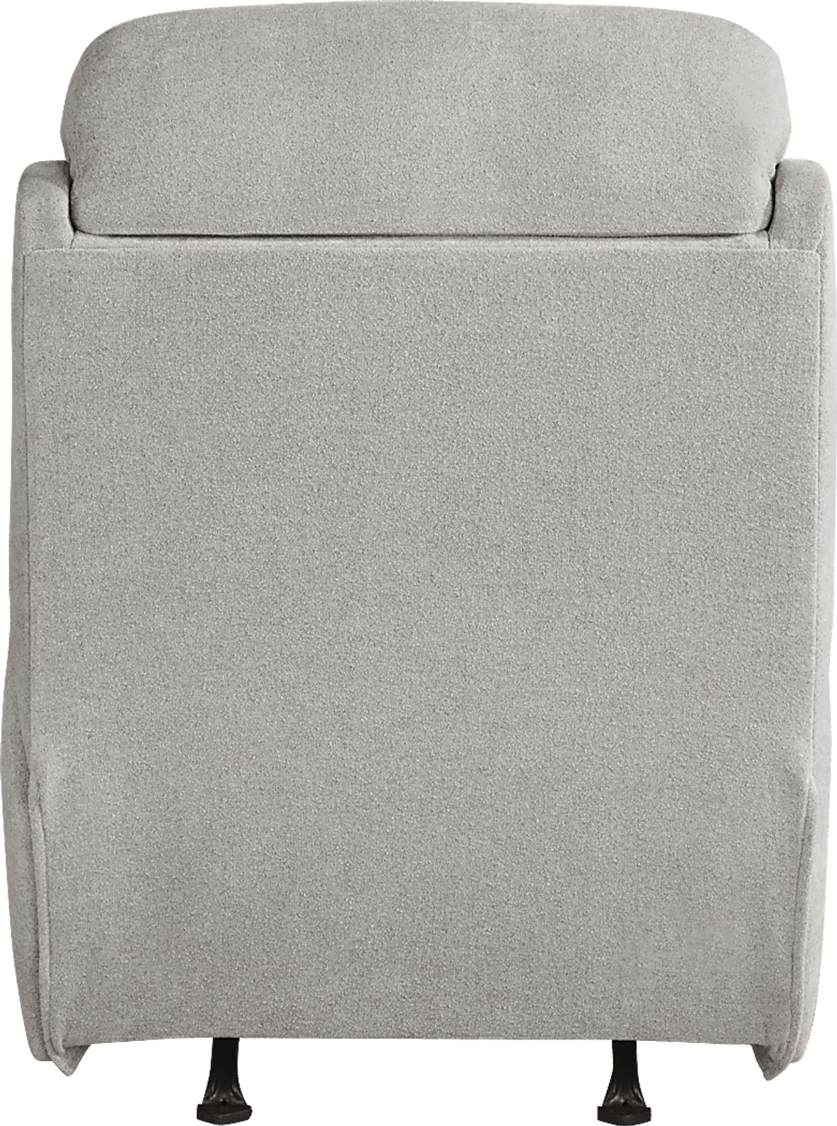 Cason Lane Light Gray Chenille Fabric Dual Power Recliner | Rooms to Go