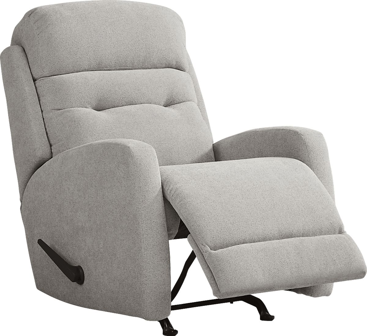 Cason Lane Light Gray Chenille Fabric Rocker Recliner | Rooms to Go