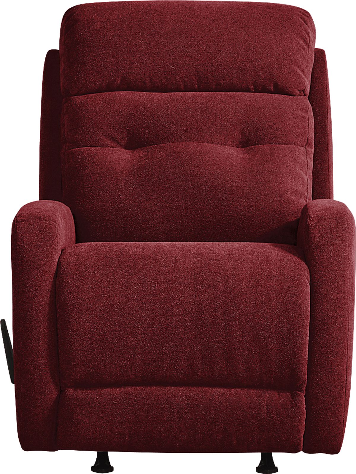 Cason Lane Red Chenille Fabric Rocker Recliner | Rooms to Go