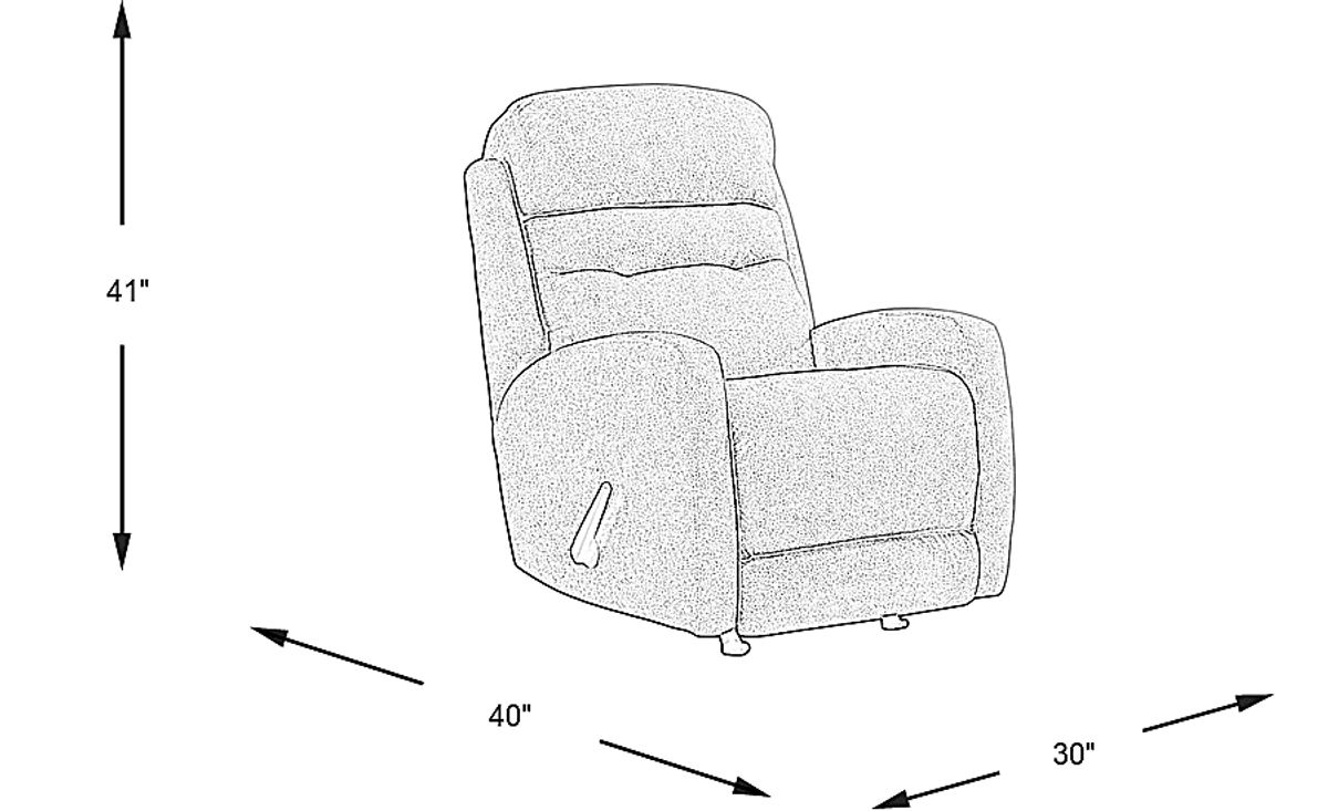Cason Lane Red Chenille Fabric Rocker Recliner | Rooms to Go