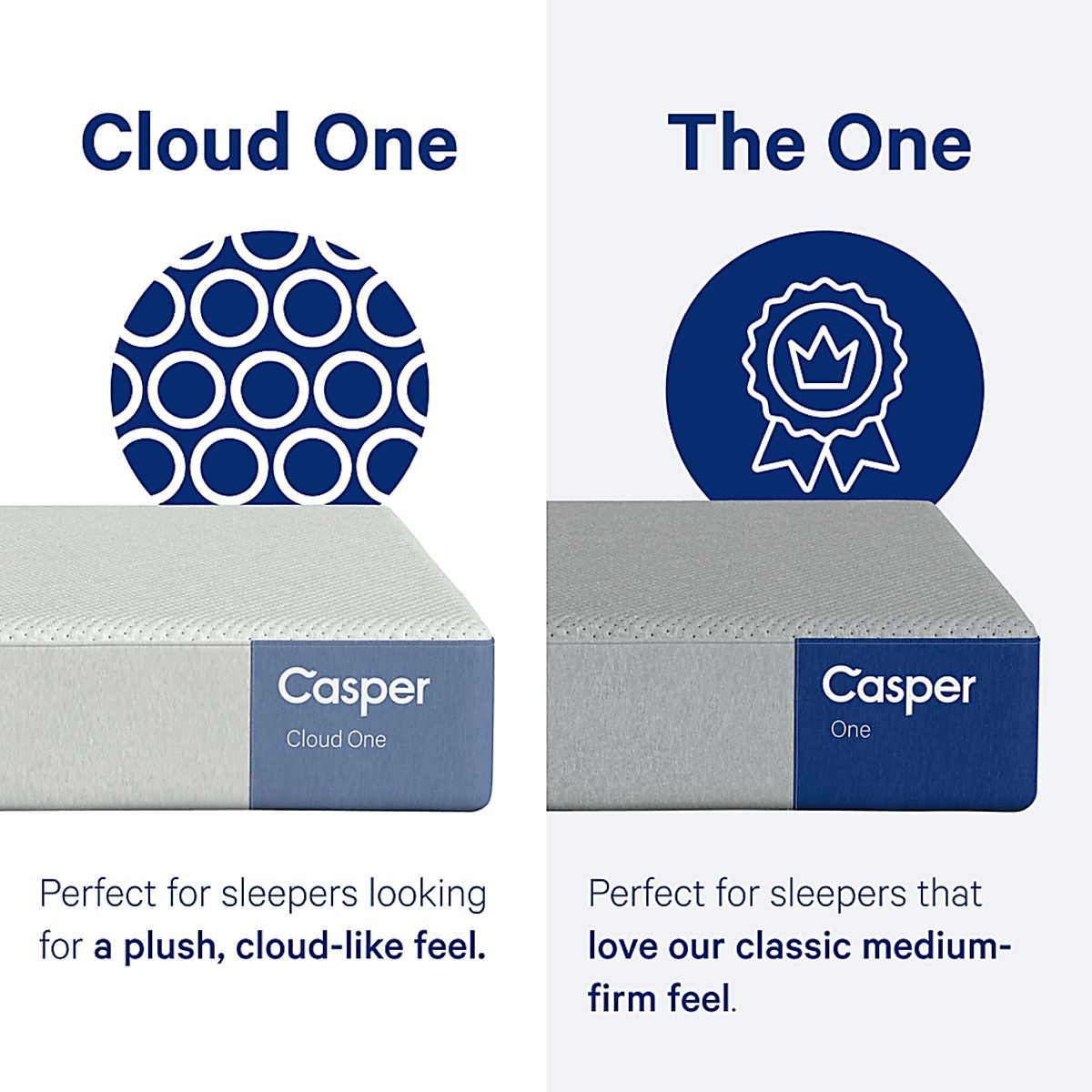 Casper Cloud One Queen Adjustable Mattress Set | Rooms to Go