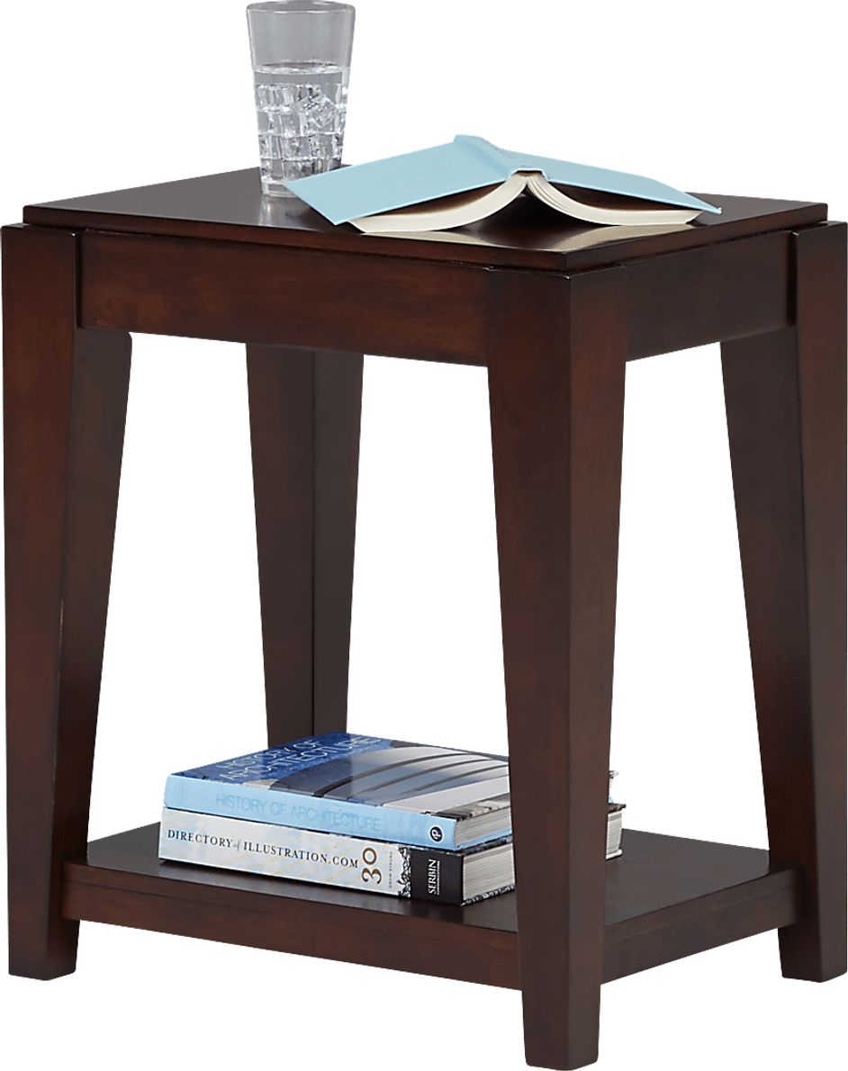 Cassara Cherry Chairside Table - Rooms To Go