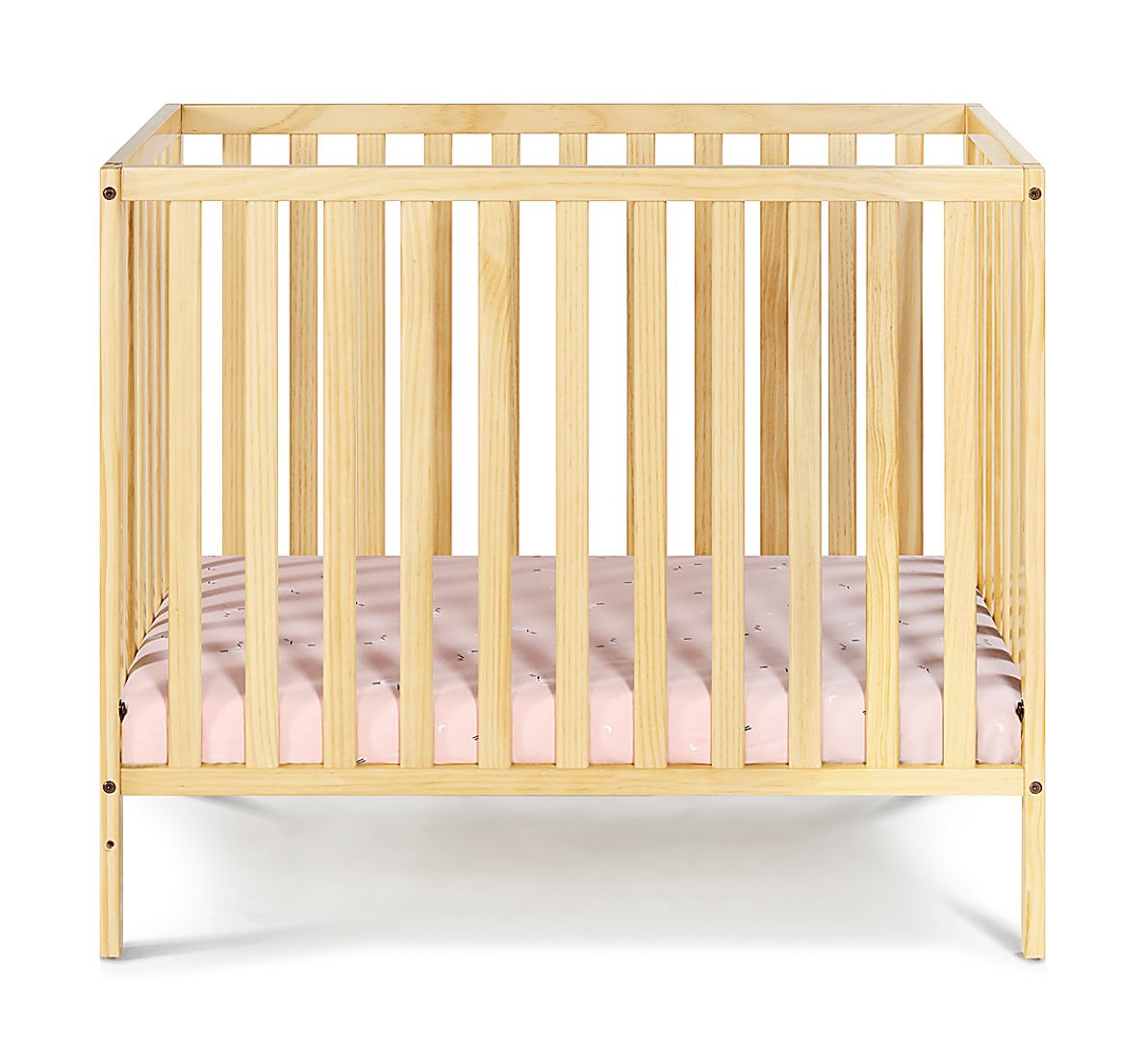 Castellon Natural Mini Crib with Mattress Pad - Rooms To Go