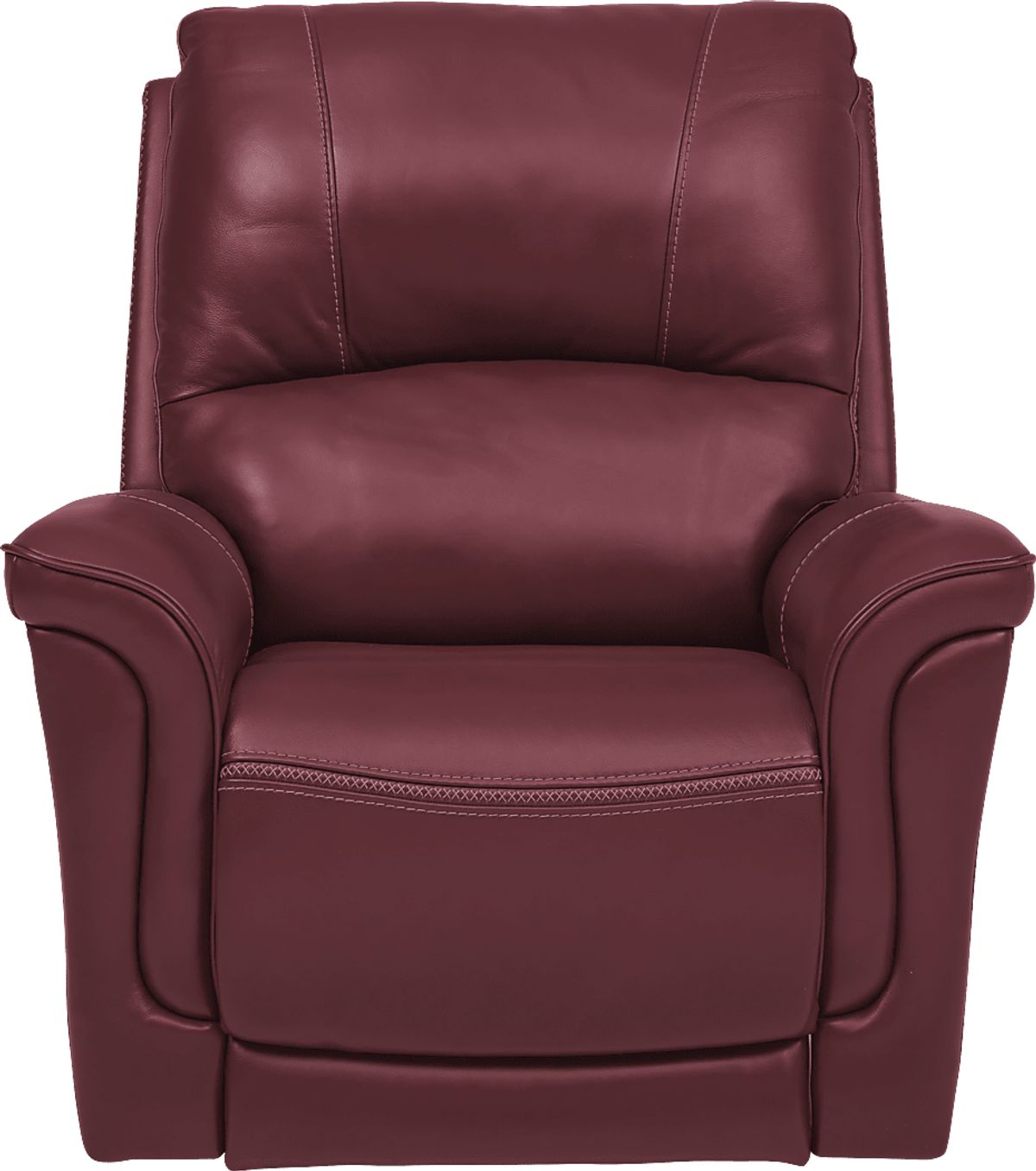 Castmore Red Leather Triple Power Recliner | Rooms to Go