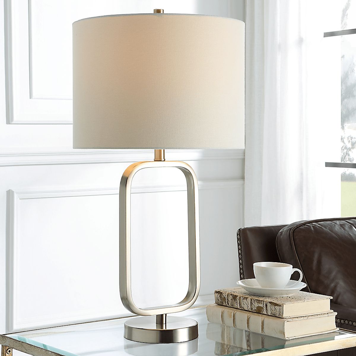 Caton Bend Nickel Gray Table Lamp | Rooms to Go