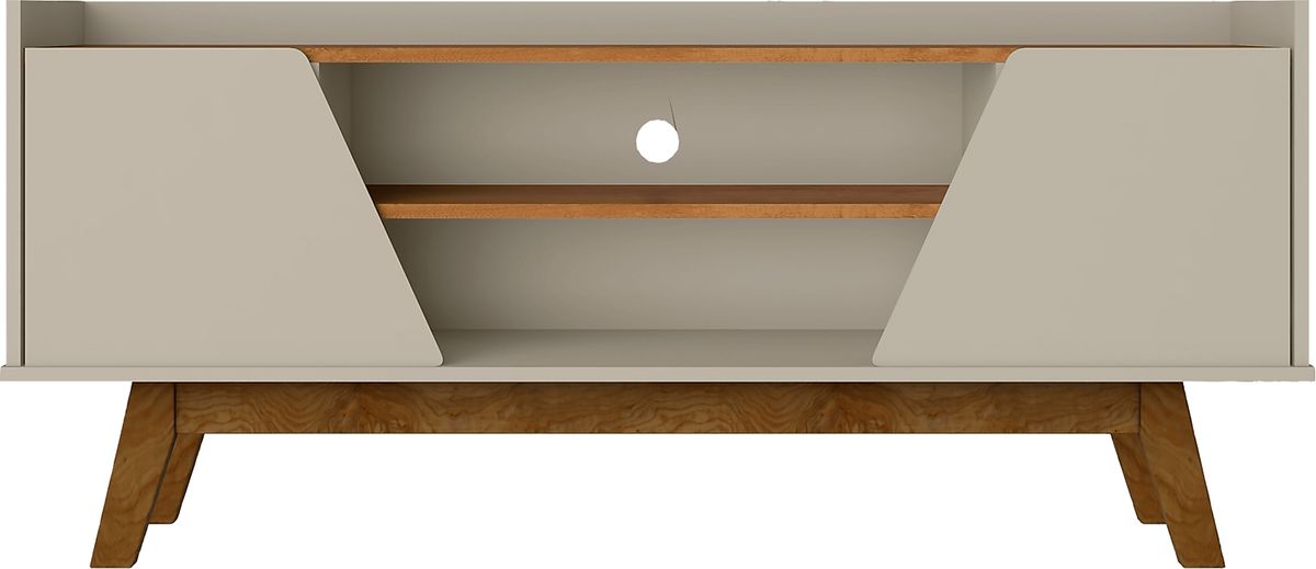 Caughey I Off-White Beige,White 53.5" Console | Rooms to Go