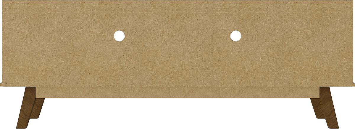 Caughey II Off-White Beige,White 63" Console | Rooms to Go