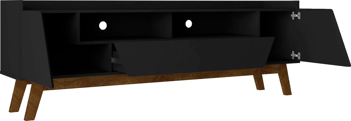 Caughey III Black 71" Console | Rooms to Go