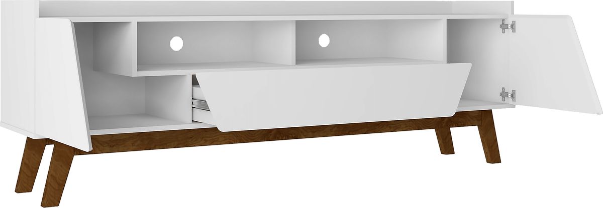 Caughey III White 71" Console | Rooms to Go