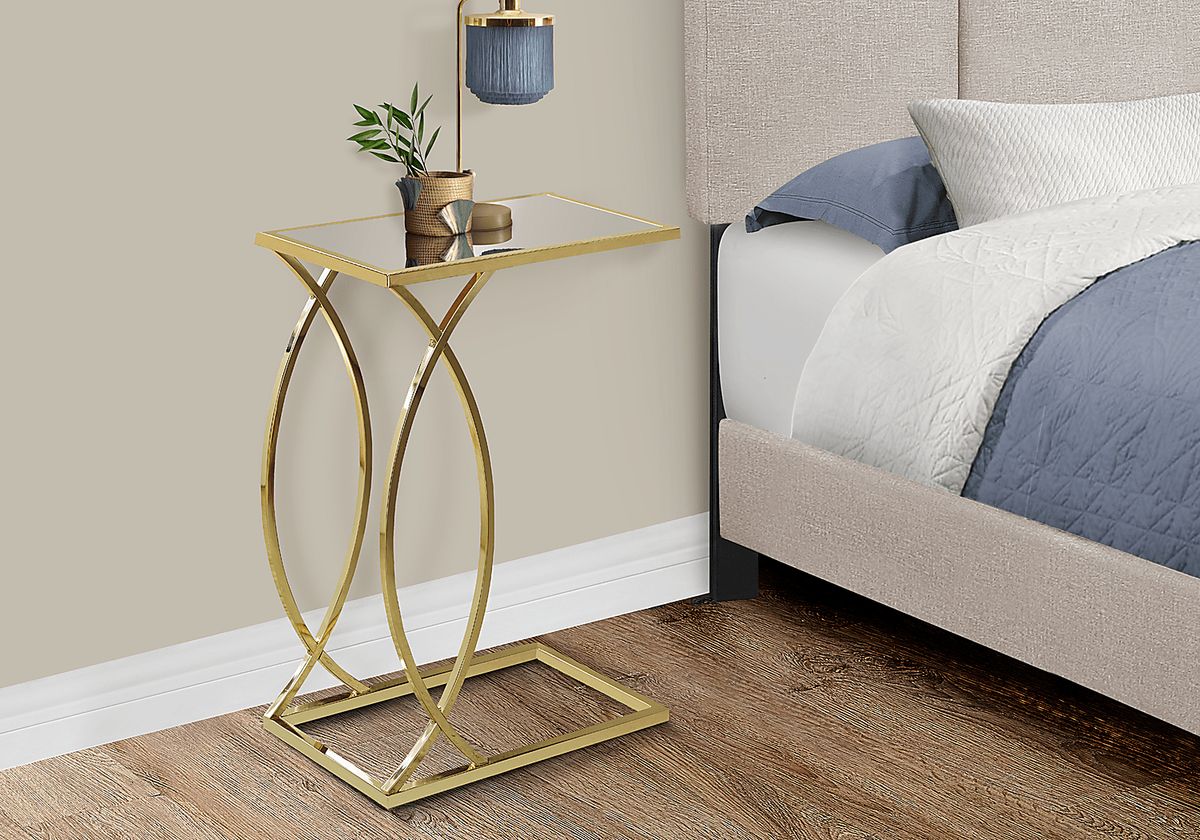 Cauley Gold Colors,Metal Accent Table | Rooms to Go