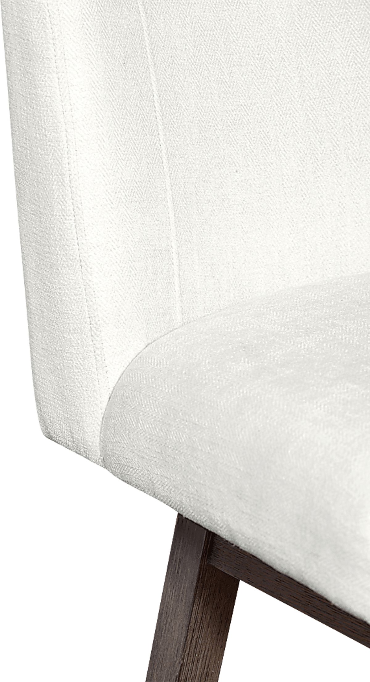 Cauthorn Brown Dark Wood Ivory Beige Polyester Fabric Swivel Barstool ...
