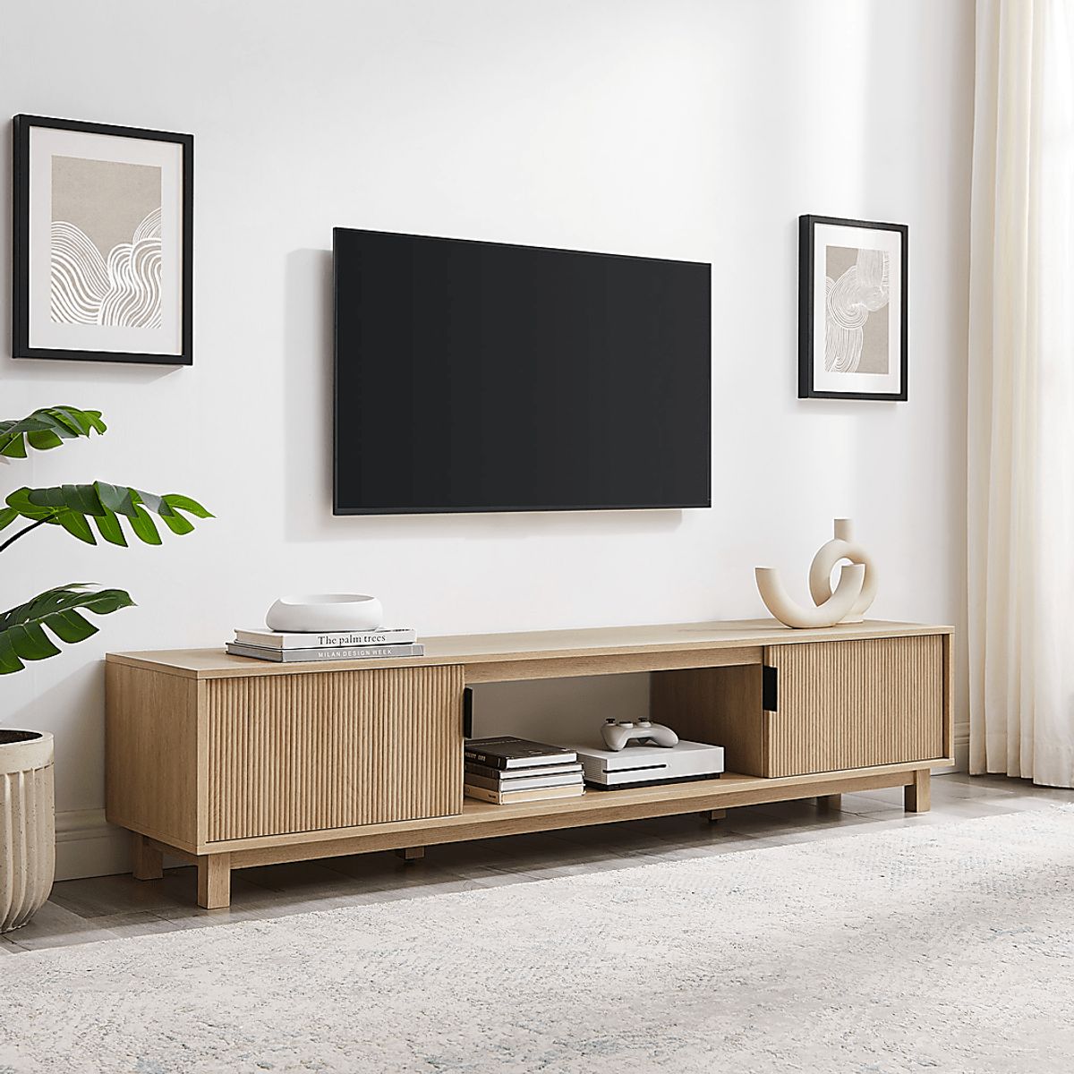 Cavendish Oak Dark Wood,Light Wood 70 in. Console | Rooms to Go