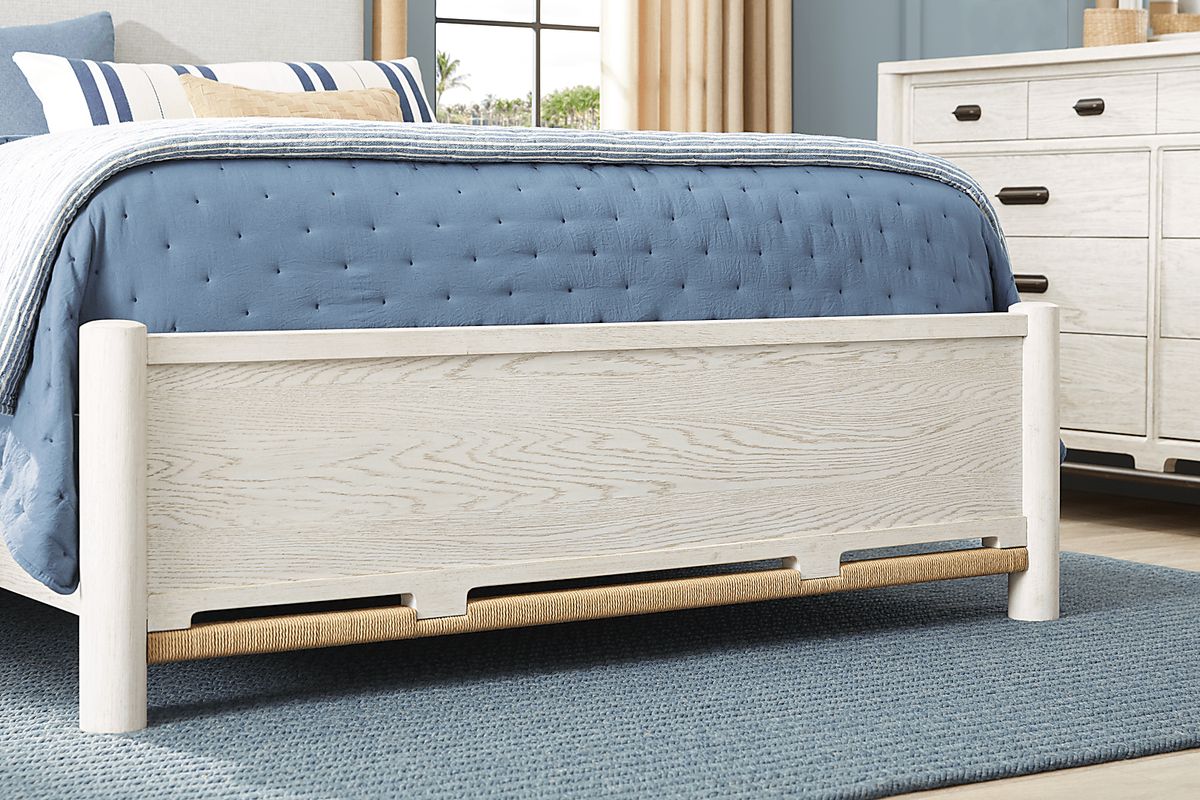 Caviar Cove White Colors,White 3 Pc King Upholstered Bed | Rooms to Go