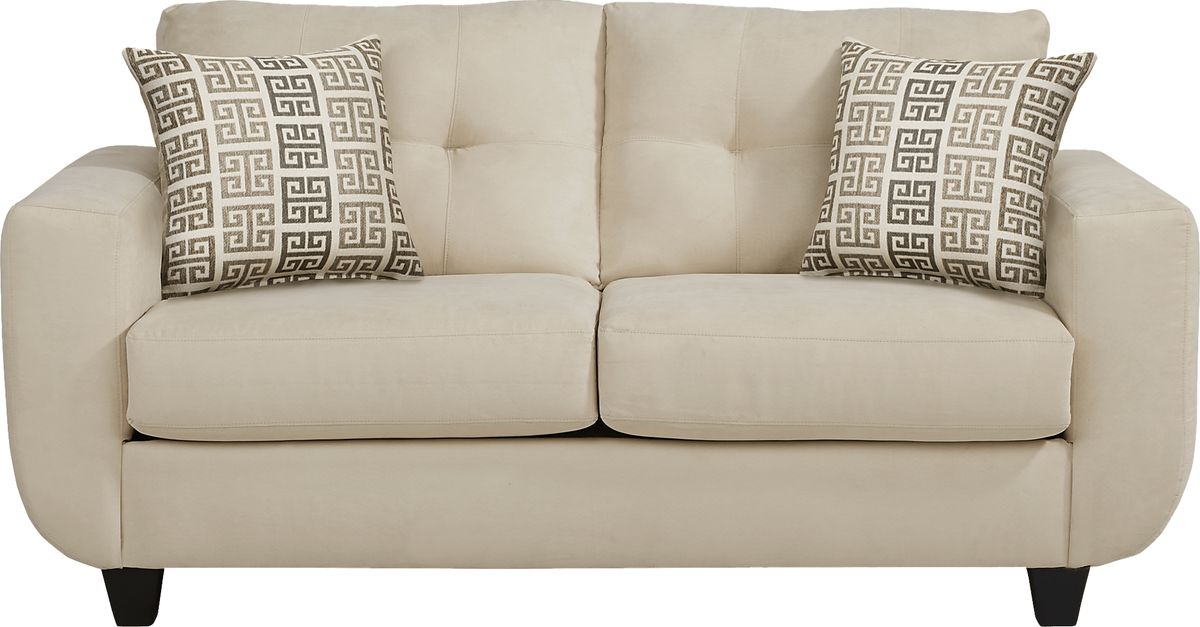 Cawdon Hills Beige Microfiber Loveseat | Rooms to Go