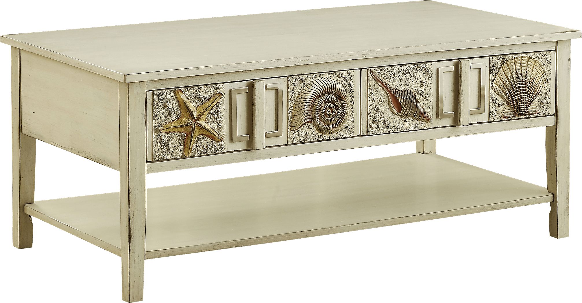 Caye Beach Oatmeal Cocktail Table - Rooms To Go