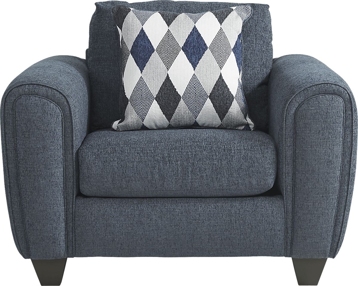 Caylor Falls Denim Blue Polyester Fabric Chair | Rooms to Go