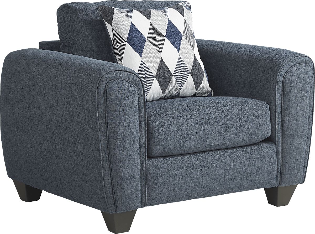 Caylor Falls Denim Blue Polyester Fabric Chair | Rooms to Go