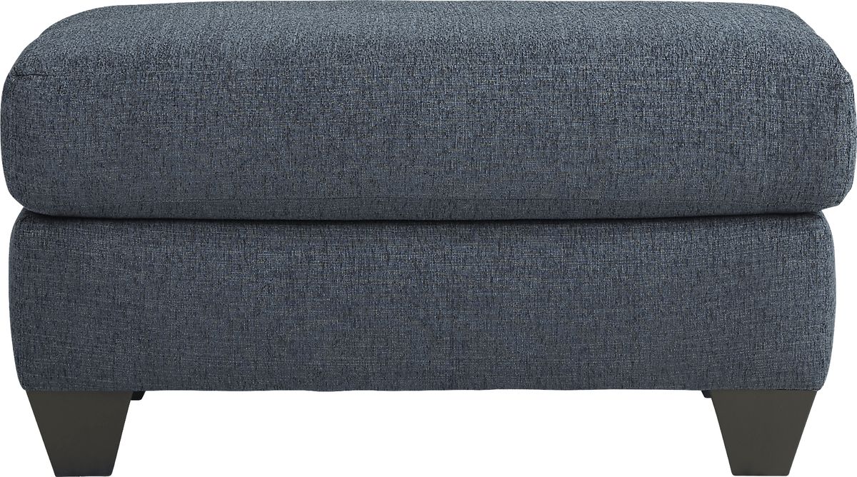 Caylor Falls 3 Pc Denim Blue Polyester Fabric Living Room Set With Sofa ...