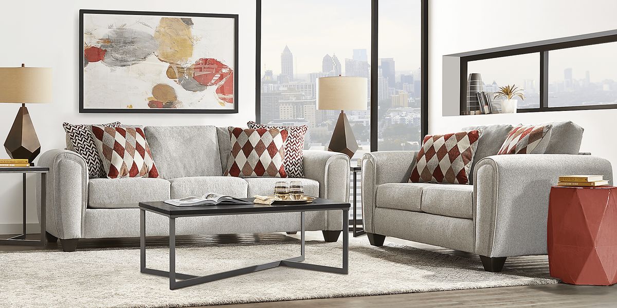 Caylor Falls Dove Gray 5 Pc Living Room - Rooms To Go