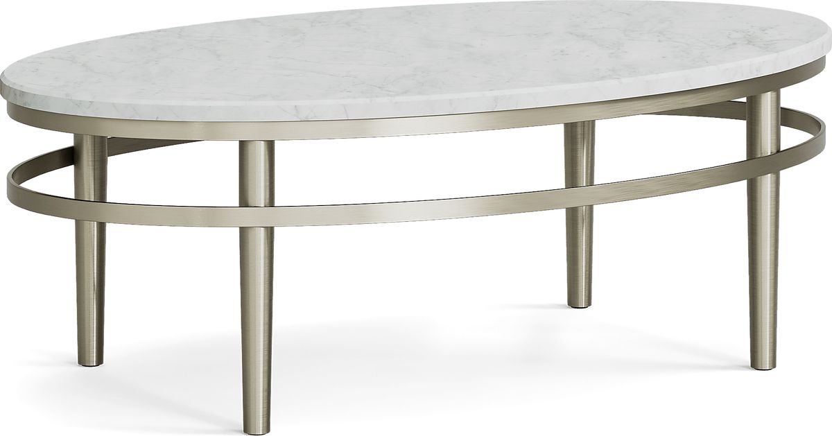 Cazelle Chrome Metal Cocktail Table | Rooms to Go