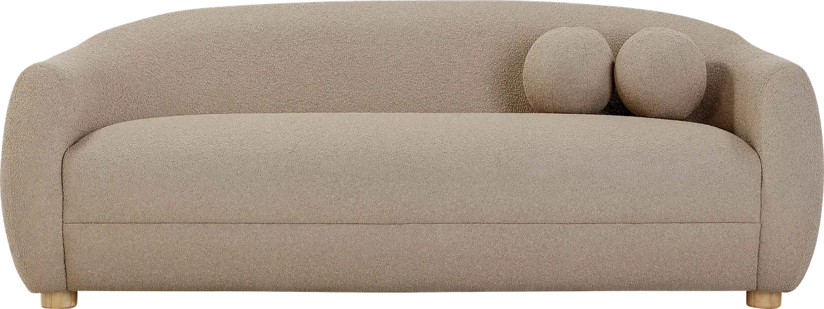 Cazneau Light Brown Polyester Fabric Sofa | Rooms to Go